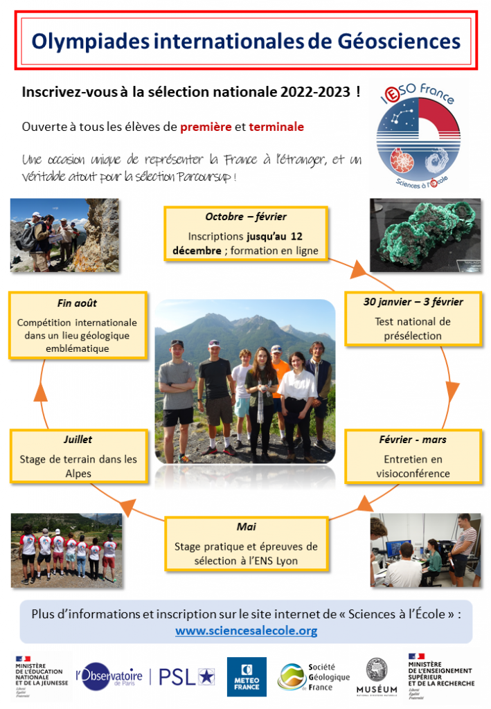 Ouverture des inscriptions aux IESO 2023 – Sciences à l'Ecole