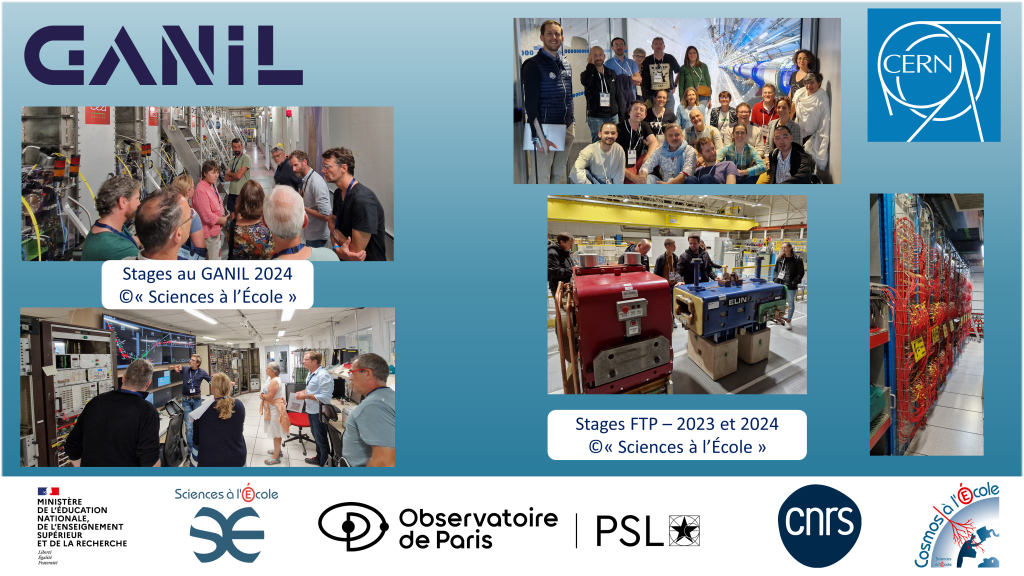 Appel à candidatures pour les stages de formation au GANIL et au CERN ...